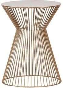 OnaDnes -20% Hoorns Zlatý kovový odkládací stolek Timon 35 cm