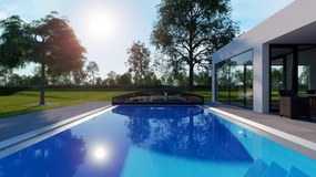 Přelivový bazén QBIG BENEFIT 3 x 8 x 1,5 m - Světle modrý