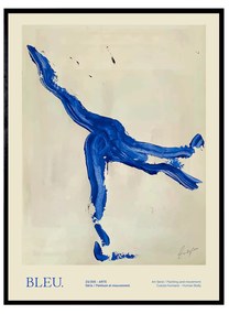 THE POSTER CLUB Autorský plakát Bleu by Lucrecia Rey Caro 50 x 70 cm, modrá barva, papír
