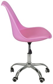 Dětská otočná židle Milano růžová