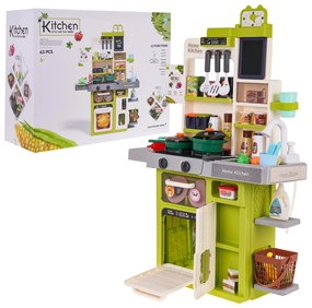 RKToys Dětská kuchyňka s funkcí světel a zvuků Zelená