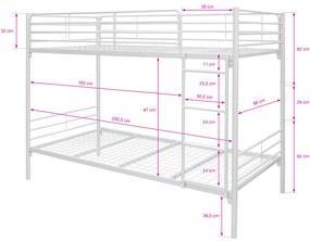 Idea Palanda PARIS kov bílá