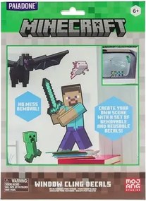 PALADONE Samolepky na sklo Minecraft / Samolepky na sklo / Licenční pr