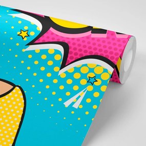 Tapeta dáma v pop art stylu - OMG!