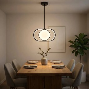 Toolight Toolight, LED závěsné svítidlo 18W, 4000K, APP1554-CP, černá, OSW-05662