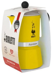 Bialetti Moka kávovar Rainbow na 3 šálky žlutá