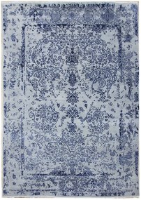 Hans Home | Ručně vázaný kusový koberec Diamond DC-JK ROUND Silver/peacock blue - 275x365
