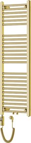 Mexen Mars, elektrické topné těleso 1200 x 400 mm, 300 W, zlatá lesklá, W110-1200-400-2300-50