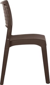 Zahradní židle 2 ks mocca polypropylen 317730