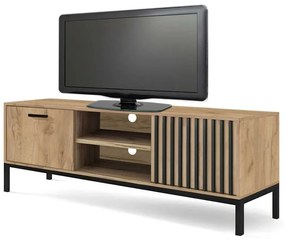 TV stolek Grata, dub kraft / černá