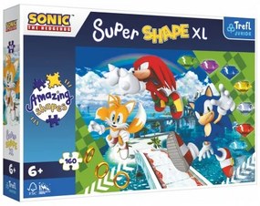 Puzzle Šťastný Sonic/Sonic The Hedgehog 160 XL Super Shape 60x40cm v krabici 40x27x6cm