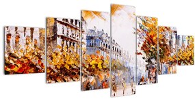 Obraz - Ulice v Paříži (210x100 cm)