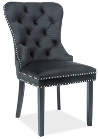 Jídelní židle Aurore Velvet (černá). 1018326