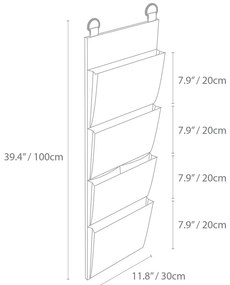 Šedý závěsný organizér Bigso Box of Sweden Hang