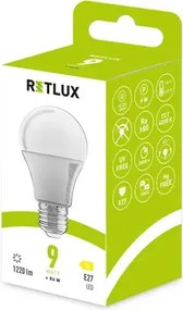 RETLUX RLL 604 A60 E27 bulb 9W / 1220 lm / 4000K - studená bílá D