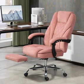 Kancelářská židle Vinsetto s vibrační masáží, ergonomická židle s funkcí houpání, vyhříváním, výškově nastavitelná točná židle s opěrkou na nohy, dál…