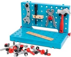 BRIO Stavebnice BUILDER Pracovní stůl s nářadím / od 3 let