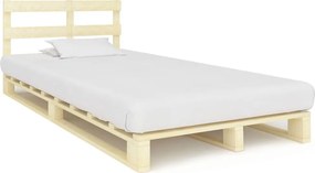 vidaXL Rám postele z palet masivní borovice 120 x 200 cm [285243] Barva: barva dřeva