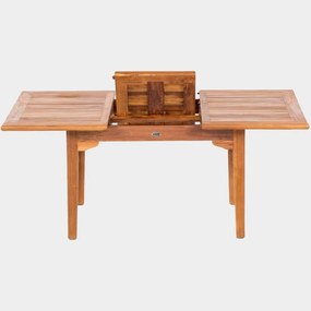 Massive home | Zahradní rozkládací stůl Bologna I Teak 110-160 x 90 cm