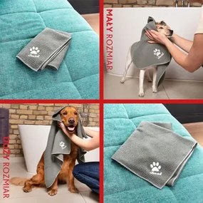 Vileda Pet Pro L šedá / Osuška pro zvířata / mikrovlákno / 100 x 65 cm