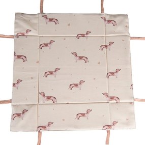 Textilní košíček na pečivo Dachshund Love - 35*35*8 cm