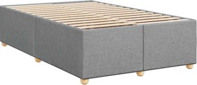 Box spring postel s matrací světle šedá 120x190 cm textil 3286633