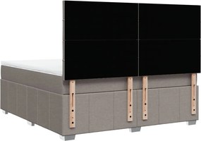Box spring postel s matrací taupe 180x200 cm textil 3291751