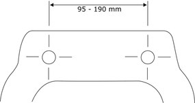 WENKO 21903100-WC sedátko SAMOS 44,5x37,5 cm bílá/stříbrná