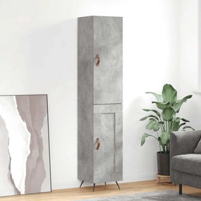 vidaXL Skříň highboard 34,5 x 34 x 180 cm kompozitní dřevo [3199084] Barva: Betonová šedá