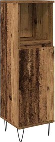 Sada koupelnového nábytku 3 ks Staré dřevo 30 x 30 x 180 cm 3378507