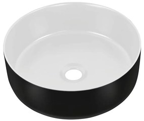 COMAD UM-6259 SIMPLE 8. - Umyvadlo na desku SIMPLE pr. 36 cm bílá/černá UM-6259 SIMPLE 8.