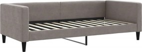 Válenda s přistýlkou a zásuvkami taupe 100 x 200 cm textil 3196640