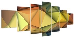 Obraz - Polygonální 3D abstrakce (210x100 cm)