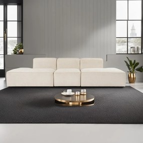 Hanah Home Pohovka MORE M krémová třímístná