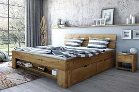Bradop Dubová postel Tina 180×200 L602 bez zásuvek