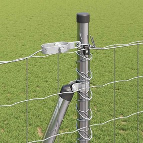 Zahradní euro plot s betonovým základem 10 x 1,4 m Stříbrná 3351010