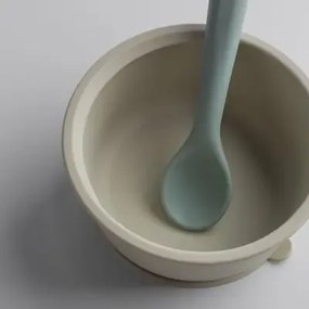 Tommee Tippee Silikonová mistička s přísavkou a lžičkou zelená