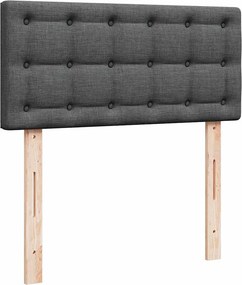 Box spring postel s matrací tmavě šedá 80 x 200 cm textil 3287298