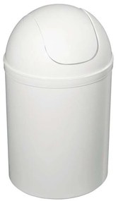 Aqualine - Odpadkový koš výklopný 5 l, bílý plast 20309