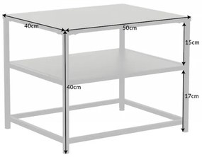 Odkládací stolek Dura Steel 50cm černý/ 41729