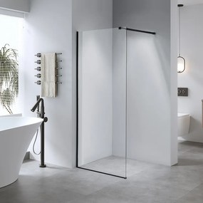 BPS-koupelny Sprchová zástěna Walk-in HYD-WI07 90 černá - bez vaničky