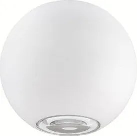 NV 726217 Venkovní nástěnné svítidlo COMO bílý hliník a sklo LED 2x5W 3000K 220-240V 2x51st. IP54 světlo ve dvou směrech - NOVA LUCE