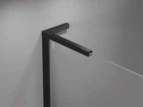 Mexen Mist-H L, 1-křídlé sprchové dveře levé 120 cm, čiré sklo, černý profil, 8A5L-120-001-70-00-L