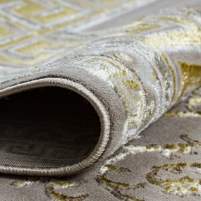 Dywany Łuszczów, Kusový koberec Bliss Z160AZ147 beige/gold, 140x190, béžová, kancelář