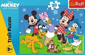 Trefl - Puzzle - Mickey Mouse a přátelé / 30 dílků / 27 x 20 / věk 7+