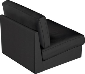 Potah na neskládací křeslo IKEA Kivik barva černá látka pletený vzor
