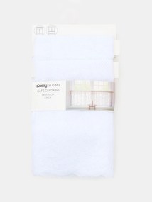 Sinsay - Sada záclonek s rostlinným motivem 2 pack - bílá