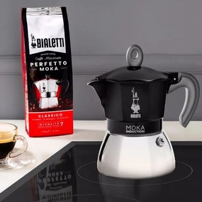 Bialetti Moka kávovar New Moka Induction na 2 šálky černý