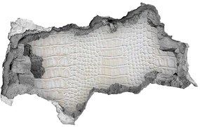 Wallmuralia Díra 3D fototapeta na stěnu Krokodýlí kůže 95x73 cm