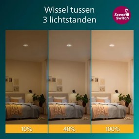 Philips - SADA 3x LED Stmív. podhledové svítidlo CILANTRO LED/5W/230V 2700K bílá